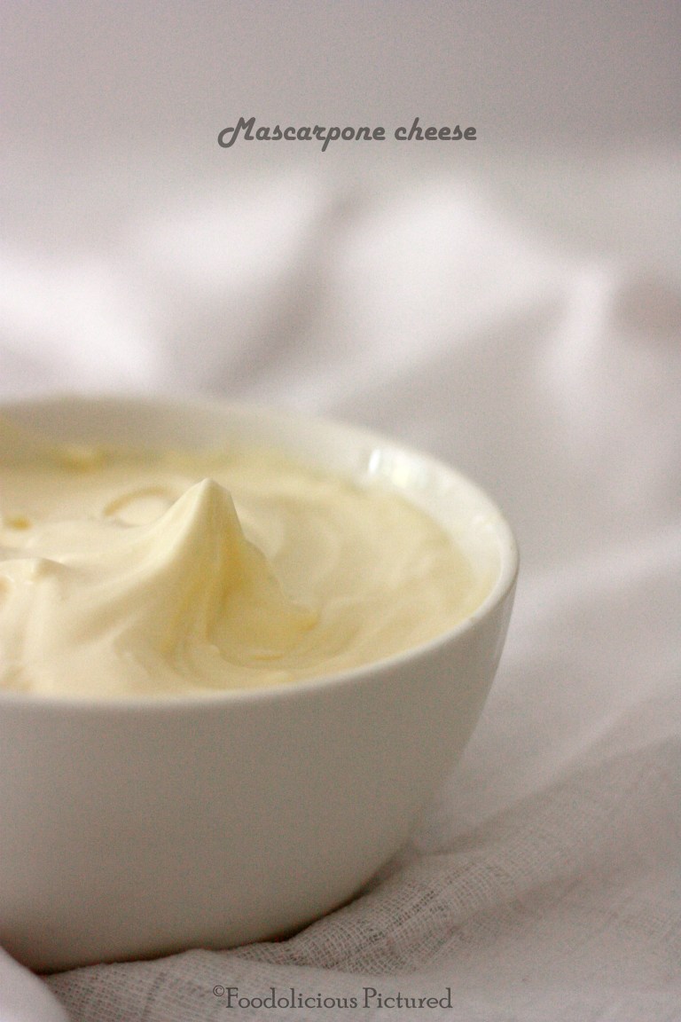 Homemade mascarpone cheese – Foodolicious Pictured