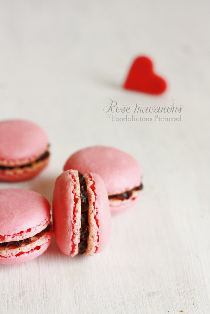 Rose macarons – Foodolicious Pictured