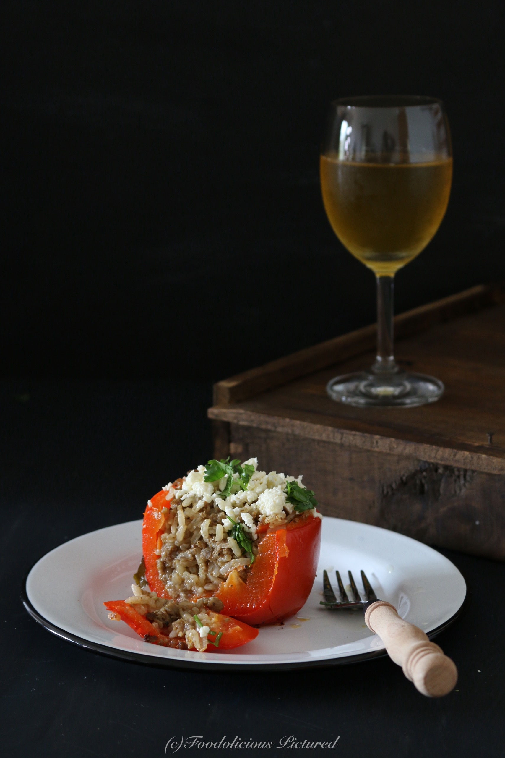 Stuffed capsicum with minced meat – Foodolicious Pictured